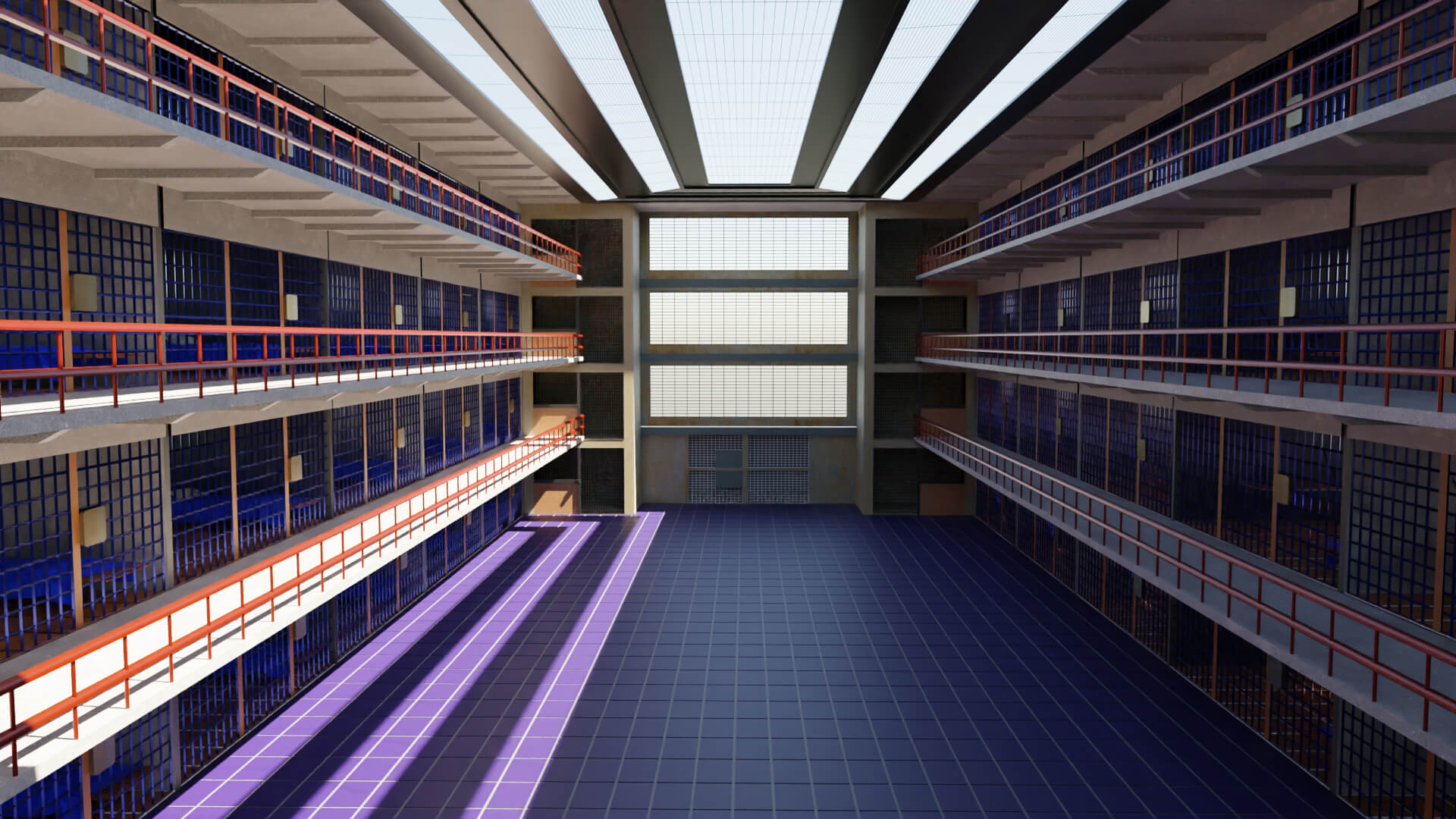 Prison Interior - 3D Model by Brokengrodife