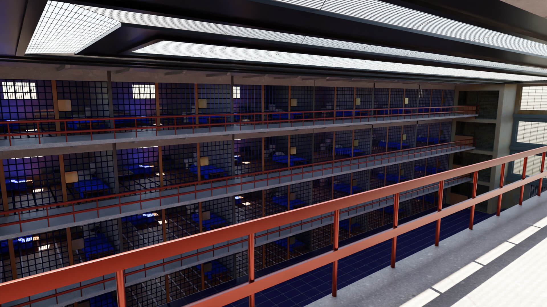 Prison Interior - 3D Model by Brokengrodife