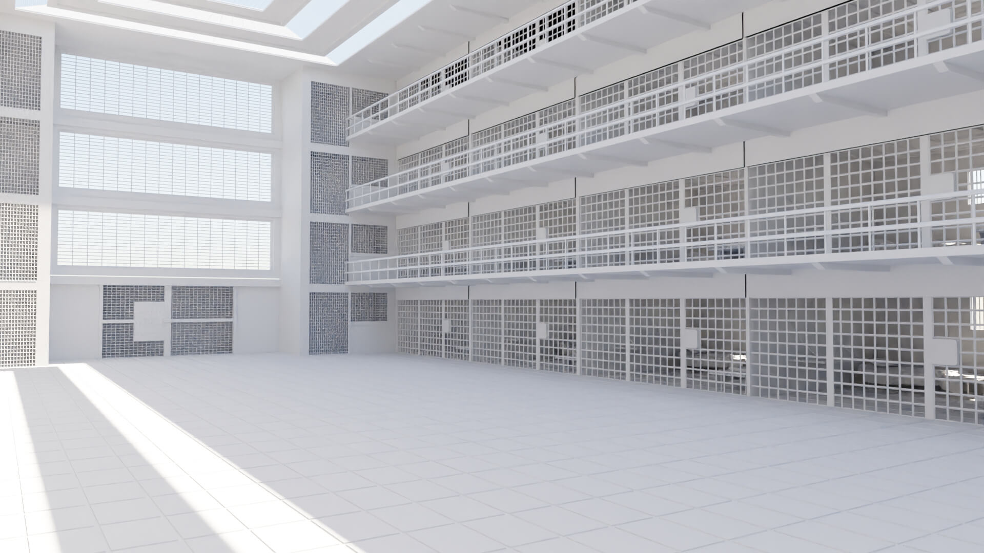 Prison Interior - 3D Model by Brokengrodife