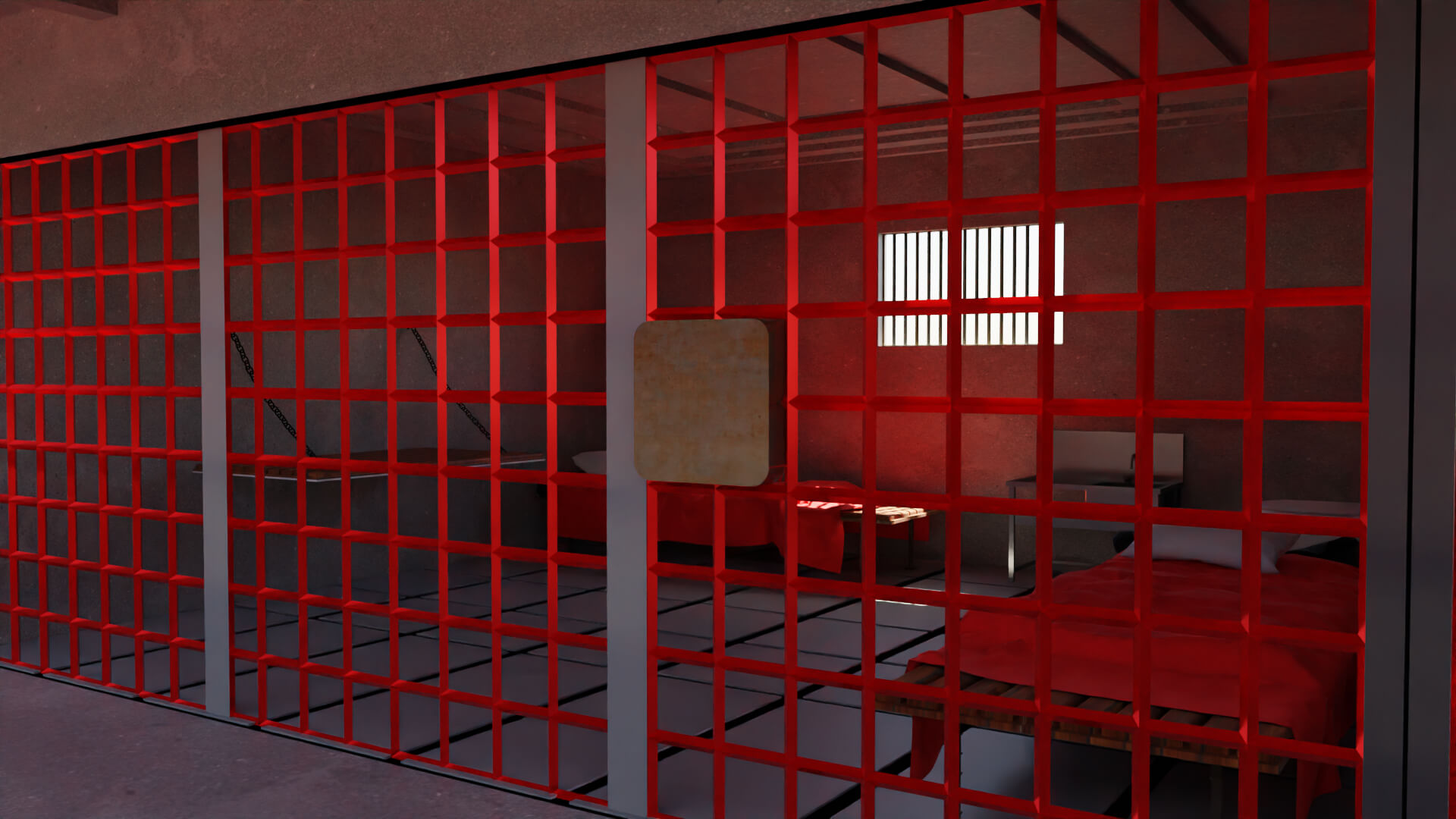 Prison Interior - 3D Model by Brokengrodife