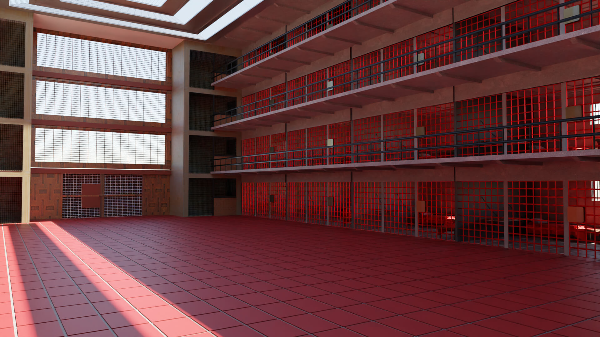 Prison Interior - 3D Model by Brokengrodife