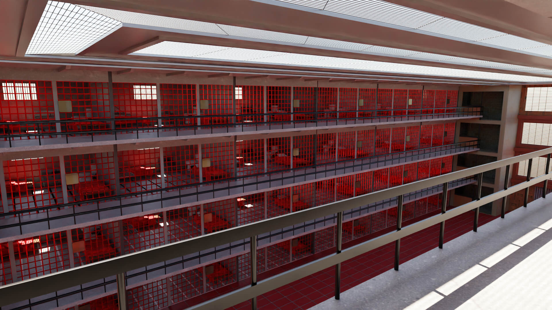 Prison Interior - 3D Model by Brokengrodife