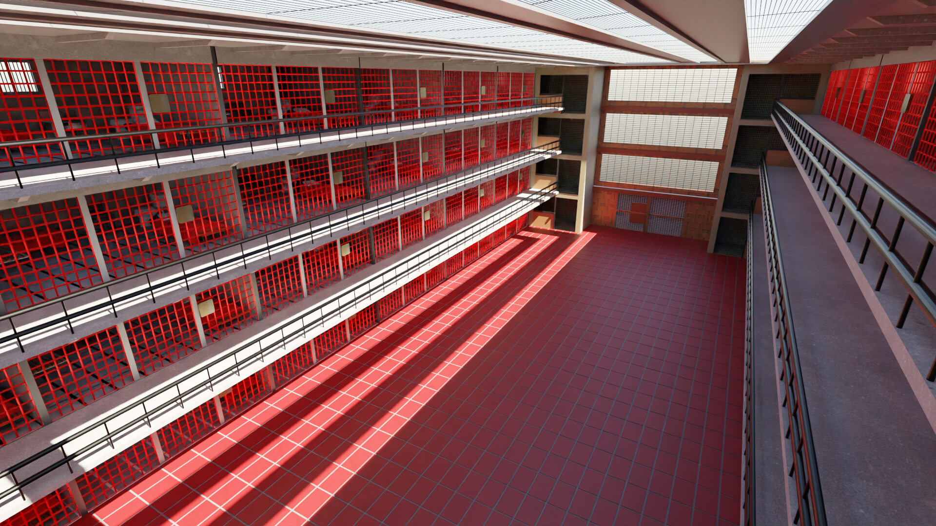 Prison Interior - 3D Model by Brokengrodife