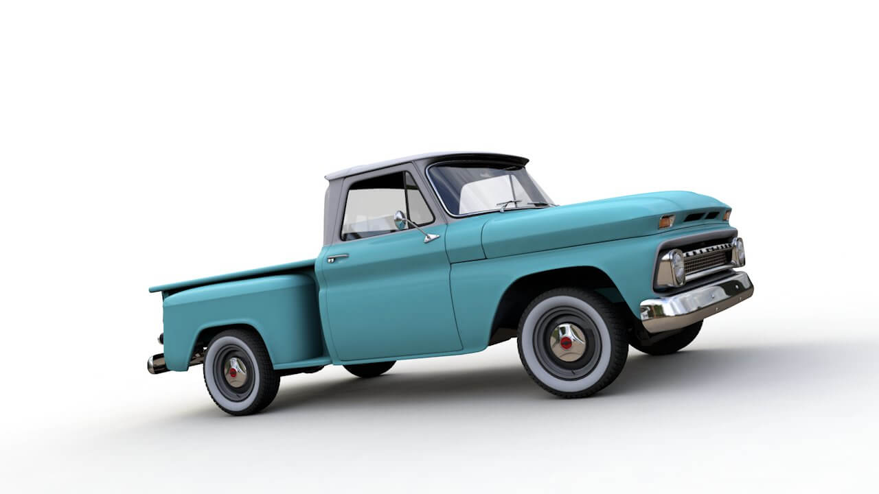 Chevy C10 V8 Pickup 1966 - 3D Model by brunomcardoso