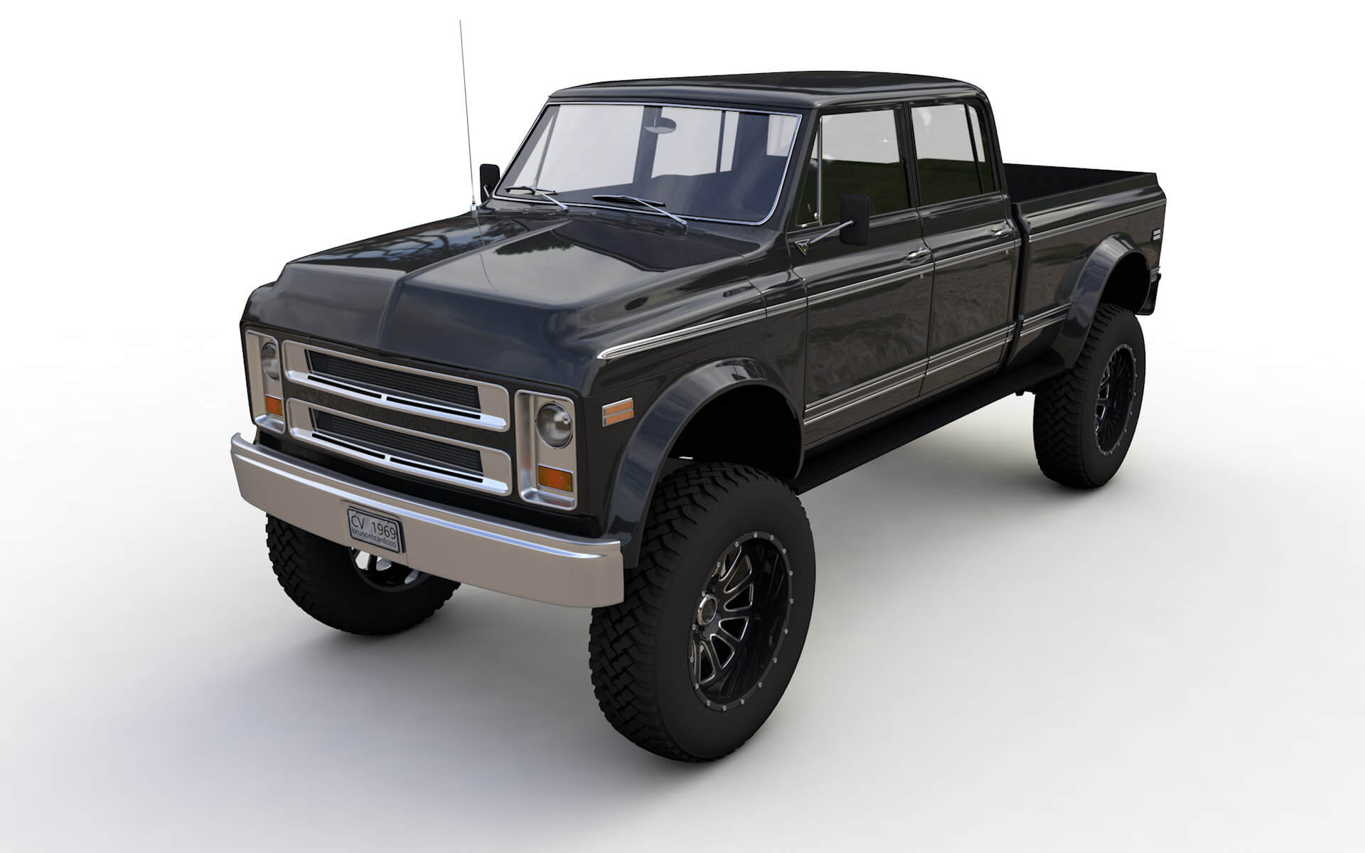 Chevy C40 Custom Pickup Truck 1969 - 3D Model by brunomcardoso