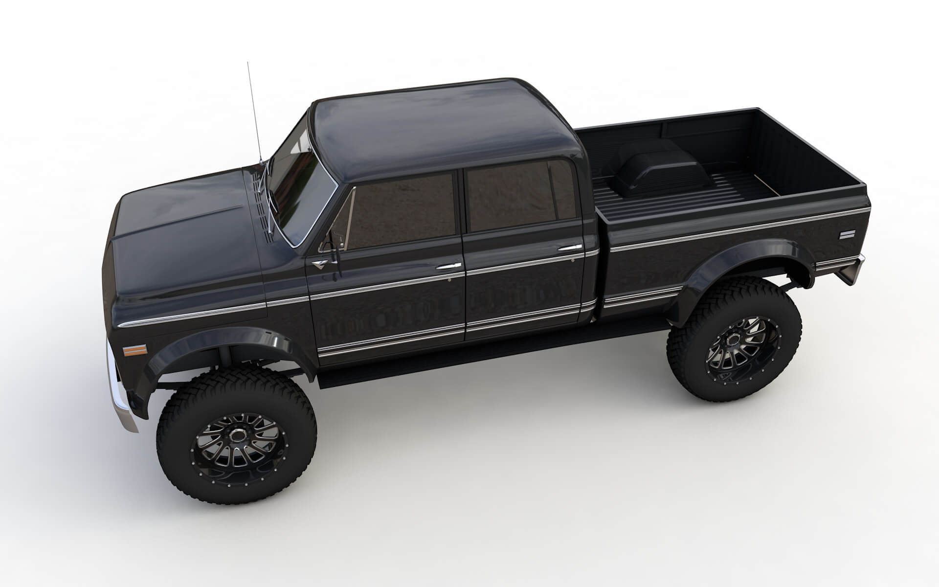 Chevy C40 Custom Pickup Truck 1969 - 3D Model by brunomcardoso