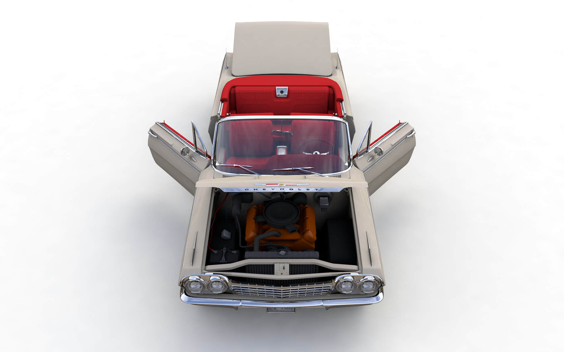 Chevy Impala SS Convertible 1962 - 3D Model by brunomcardoso