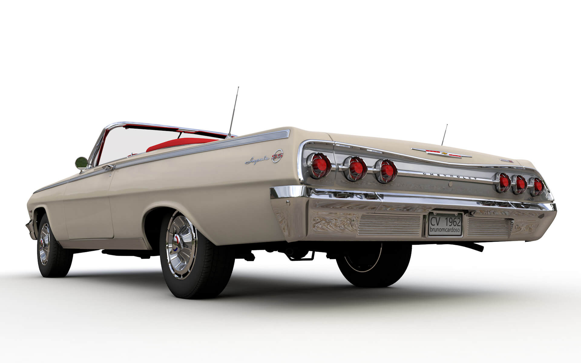 Chevy Impala SS Convertible 1962 - 3D Model by brunomcardoso
