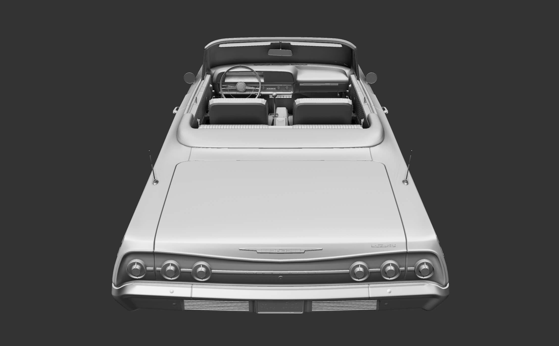 Chevy Impala SS Convertible 1962 - 3D Model by brunomcardoso