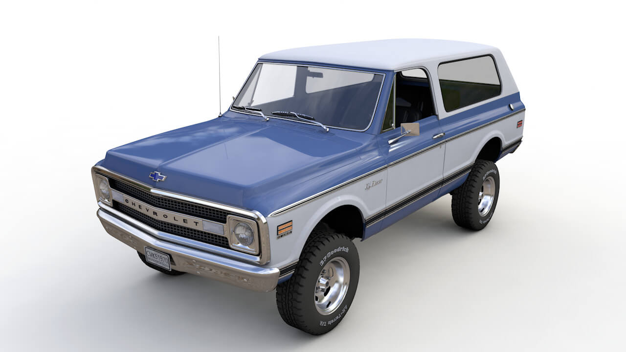 Chevy K5 Blazer 1970 - 3D Model by brunomcardoso