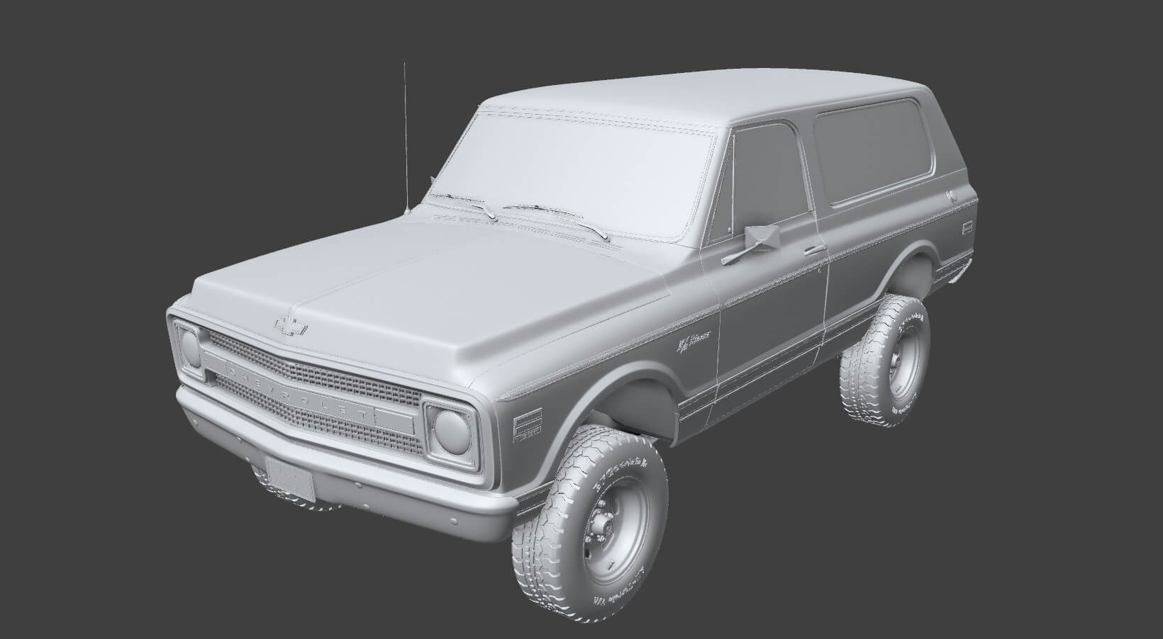 Chevy K5 Blazer 1970 - 3D Model by brunomcardoso