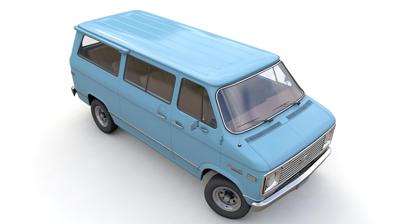 Chevy Van Beauville 1971 - 3D Model by brunomcardoso