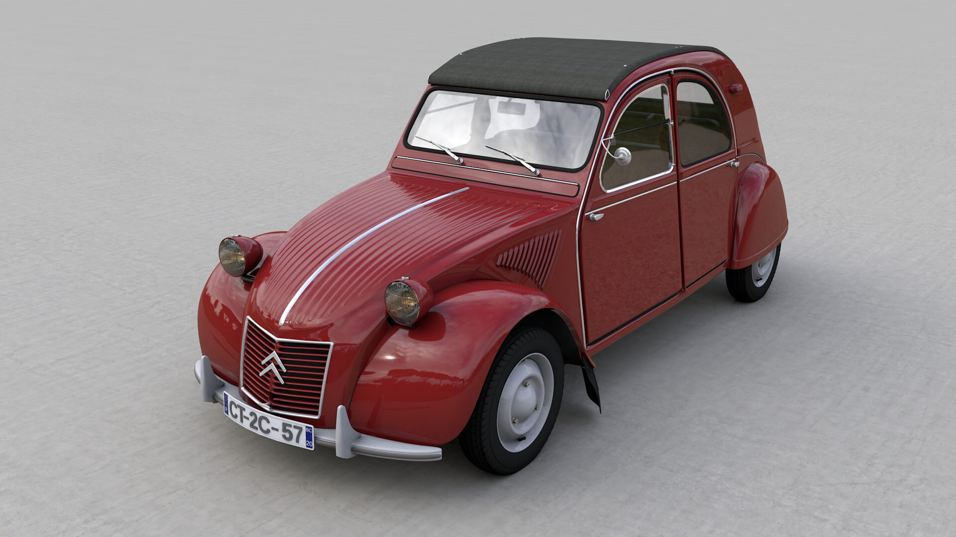Ciitroen 2Cv Az 1957 - 3D Model by brunomcardoso