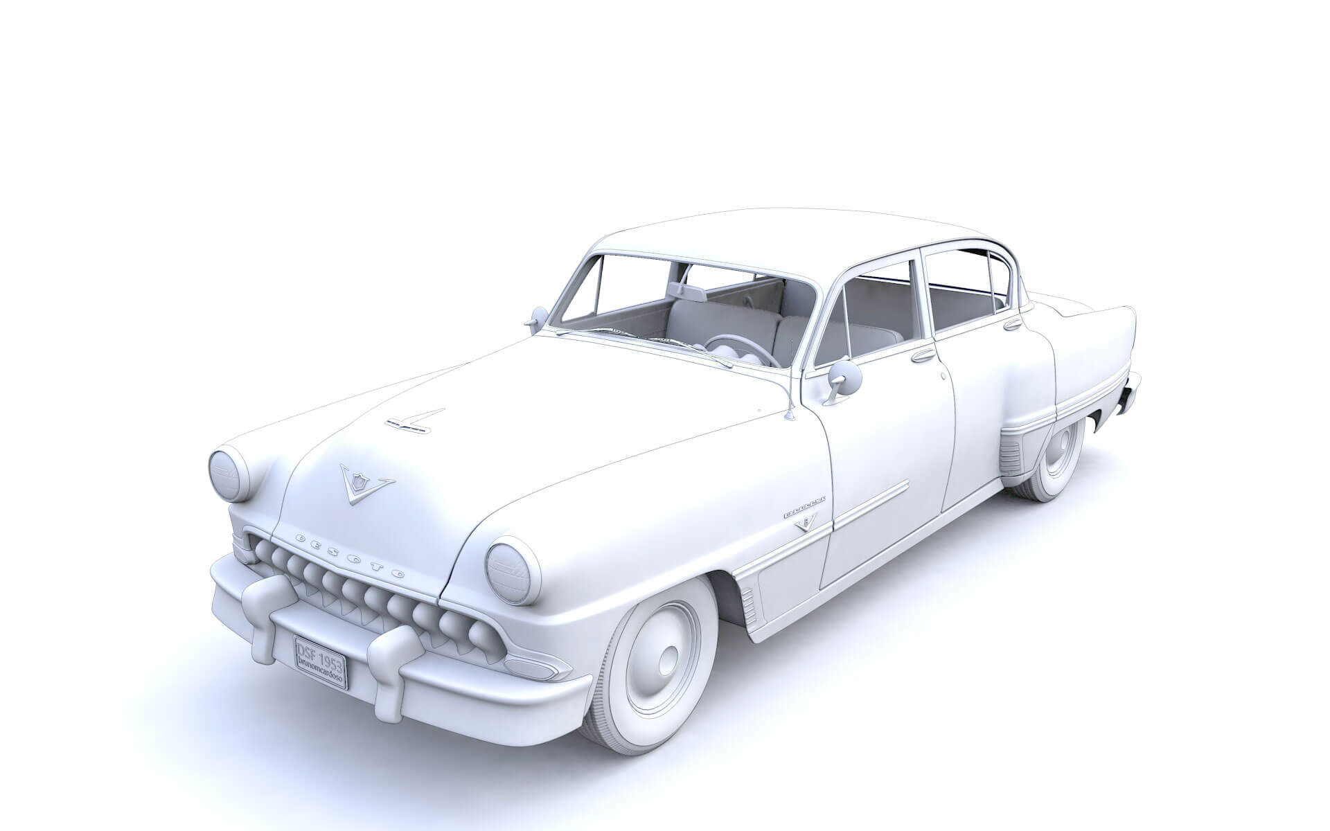 Desoto Firedome Sedan 1953 - 3D Model by brunomcardoso