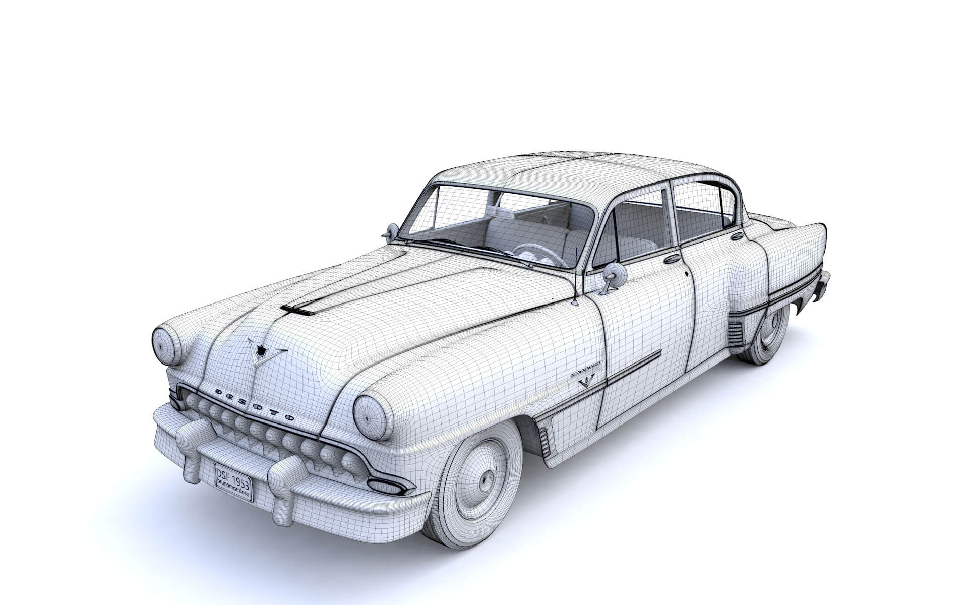 Desoto Firedome Sedan 1953 - 3D Model by brunomcardoso