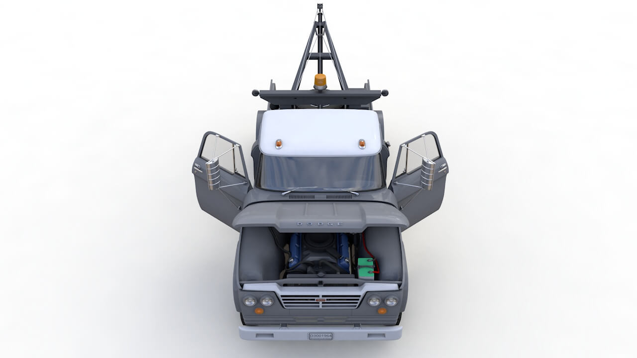 Dodge D300 Tow Truck 1964 - 3D Model by brunomcardoso