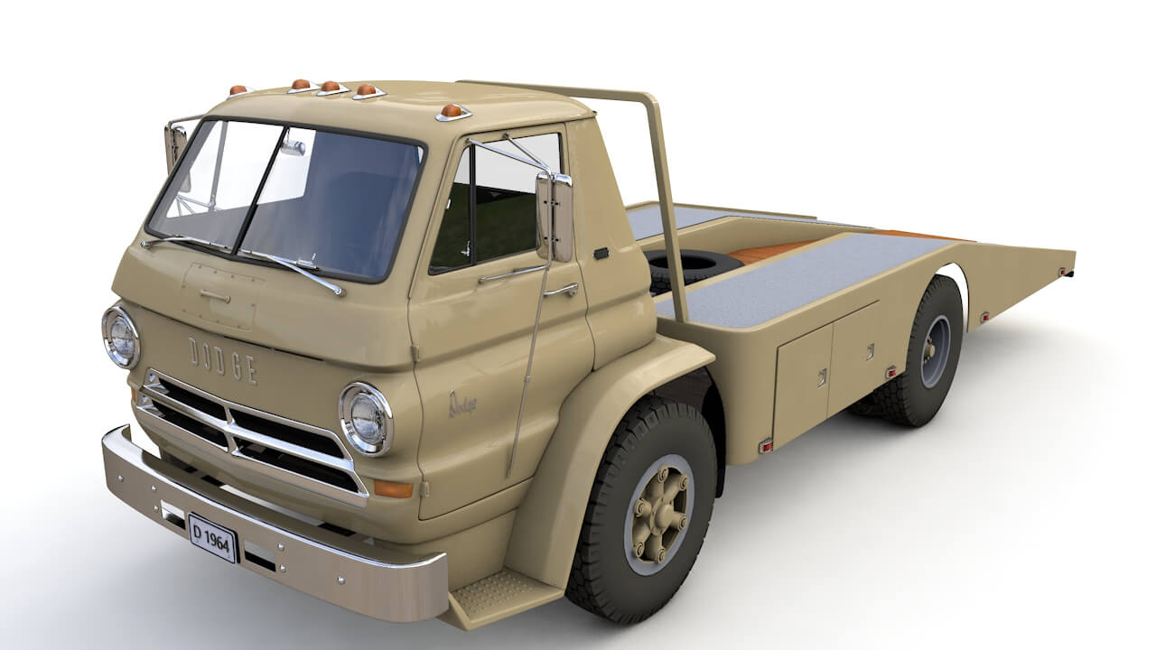 Dodge L700 Tow Truck 1964 - 3D Model by brunomcardoso