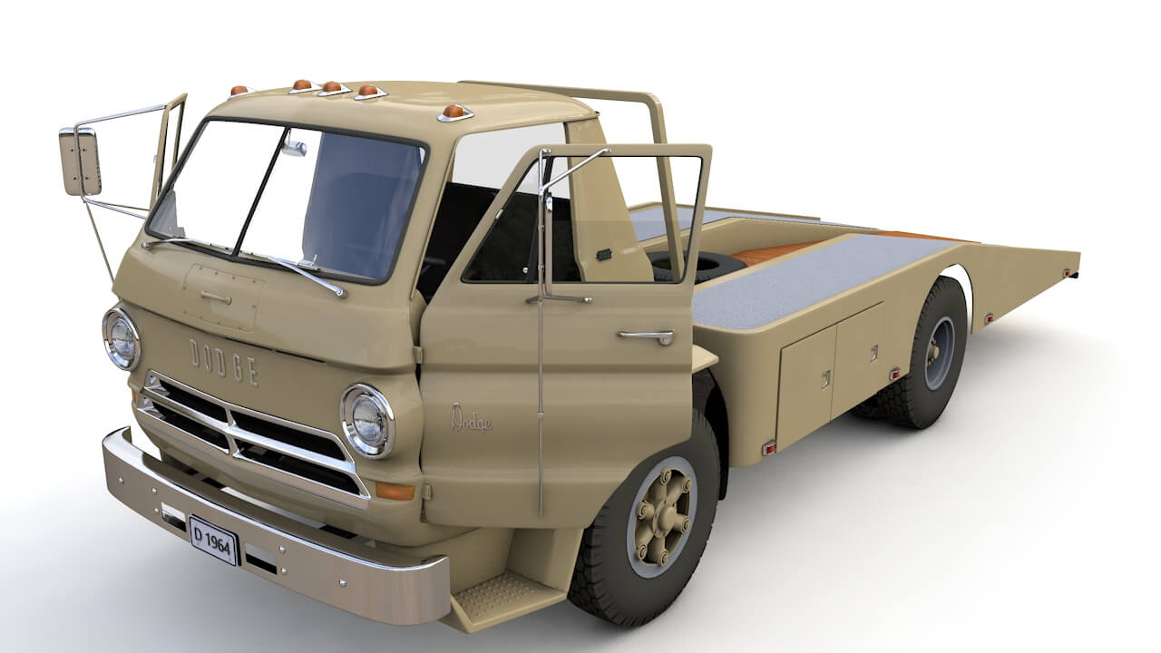 Dodge L700 Tow Truck 1964 - 3D Model by brunomcardoso