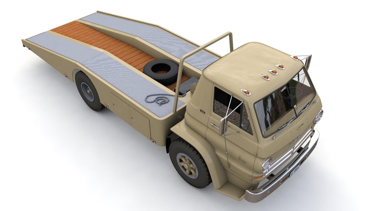 Dodge L700 Tow Truck 1964 - 3D Model by brunomcardoso