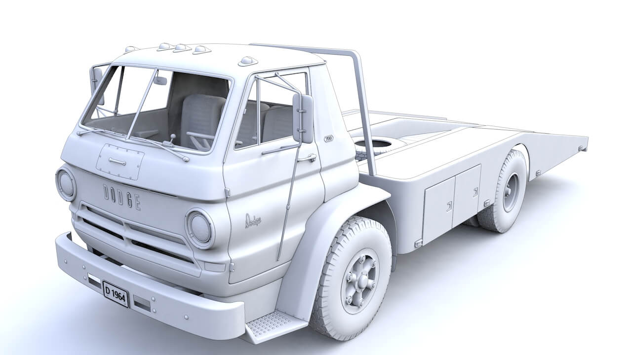 Dodge L700 Tow Truck 1964 - 3D Model by brunomcardoso