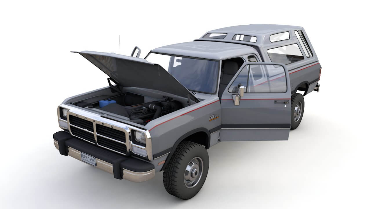 Dodge Power Ram 250 1993 - 3D Model by brunomcardoso