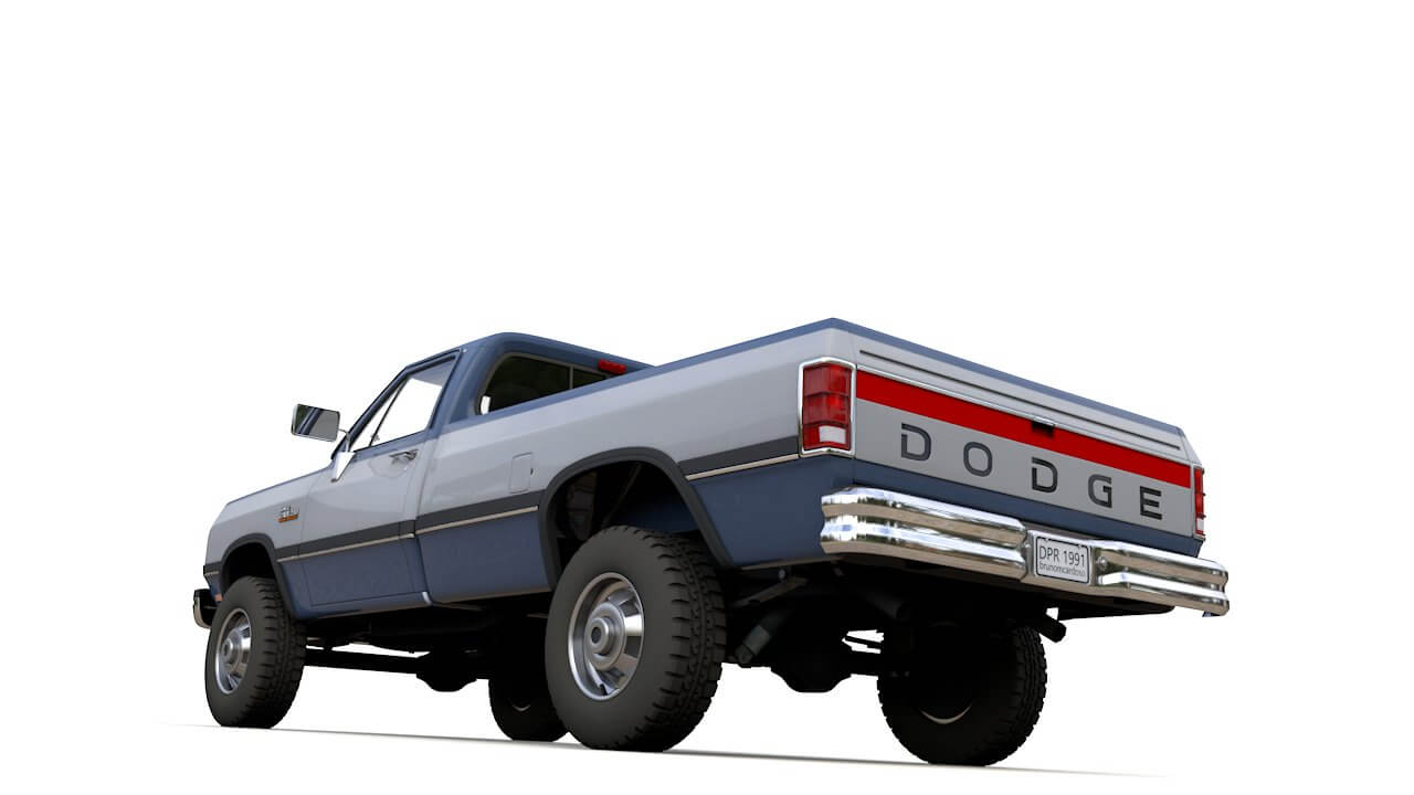 Dodge Power Ram 250 Single Cab 1993 - 3D Model by brunomcardoso