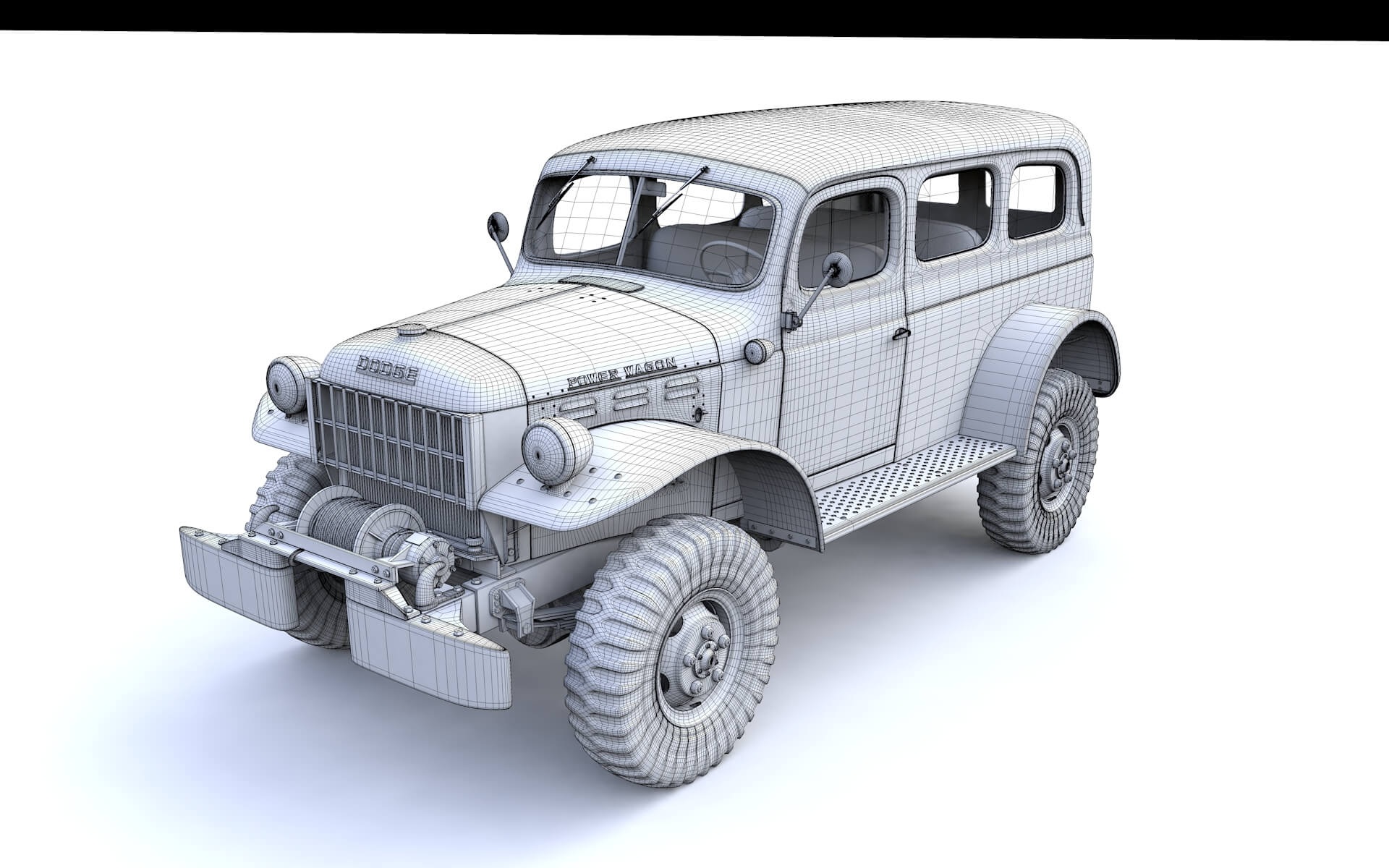 Dodge Power Wagon Carryall 1942 - 3D Model by brunomcardoso