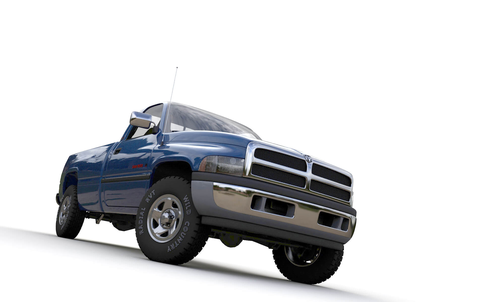 Dodge Ram 1500 V8 Single Cab 1995 - 3D Model by brunomcardoso