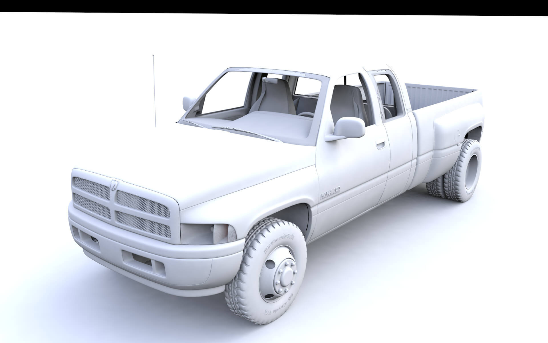 Dodge Ram 3500 Dually 2001 - 3D Model by brunomcardoso
