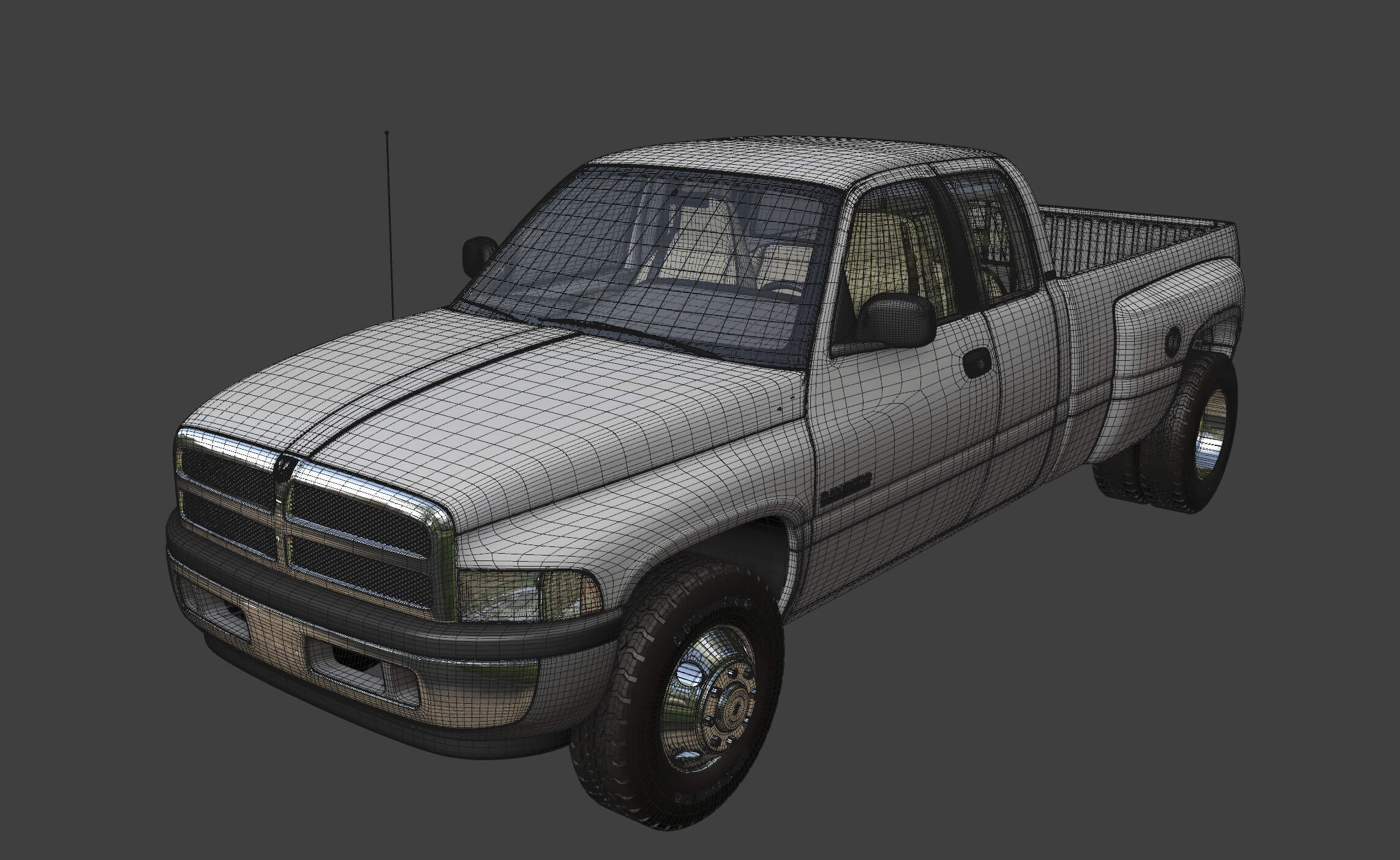 Dodge Ram 3500 Dually 2001 - 3D Model by brunomcardoso
