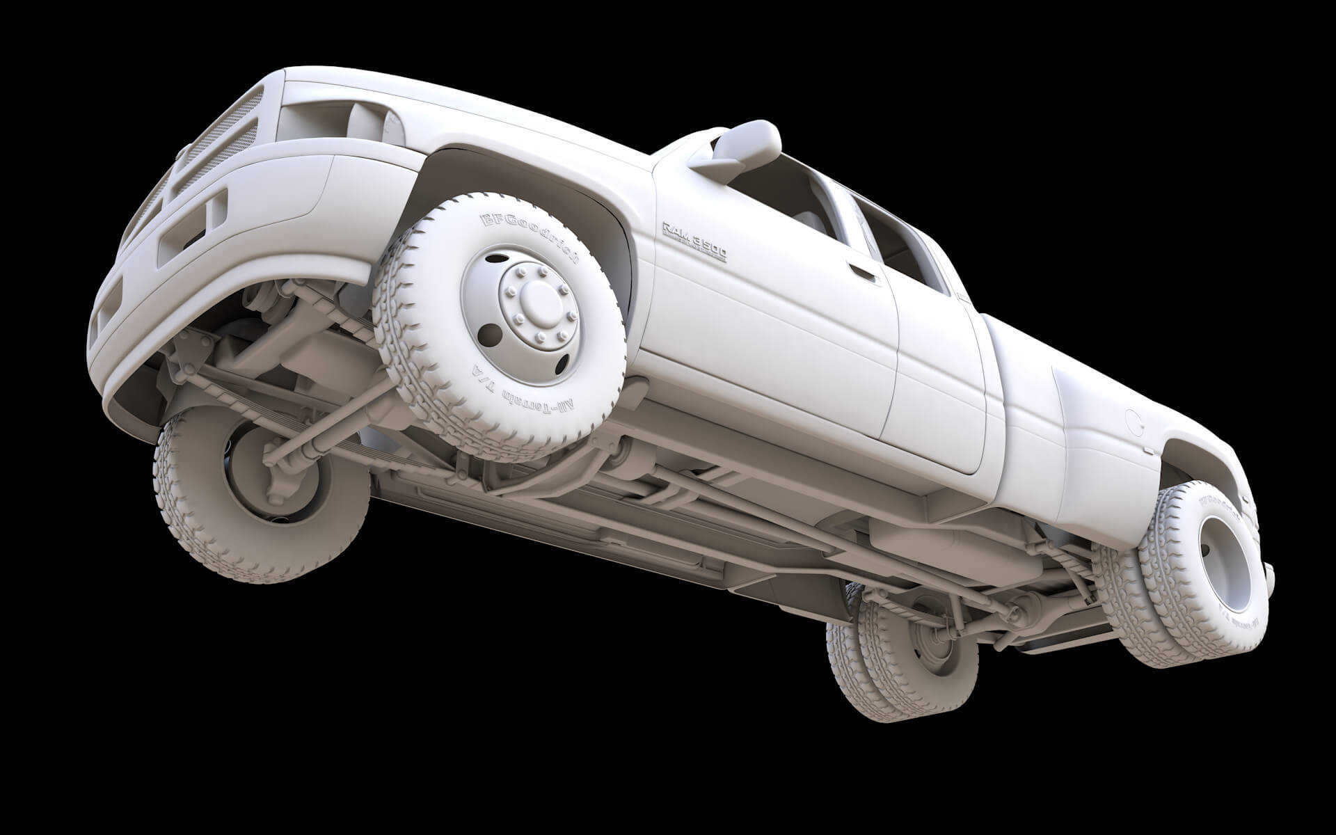 Dodge Ram 3500 Dually 2001 - 3D Model by brunomcardoso