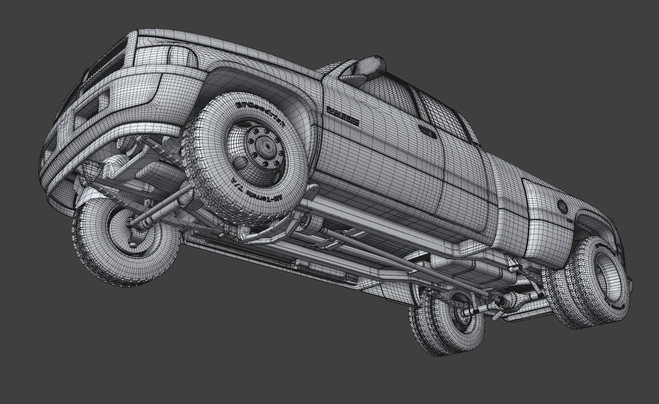 Dodge Ram 3500 Dually 2001 - 3D Model by brunomcardoso