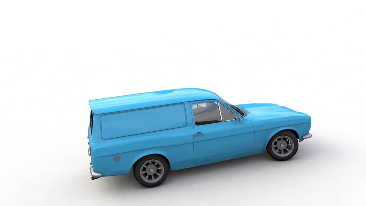 Escort Mk1 Panel Van 1970 - 3D Model by brunomcardoso