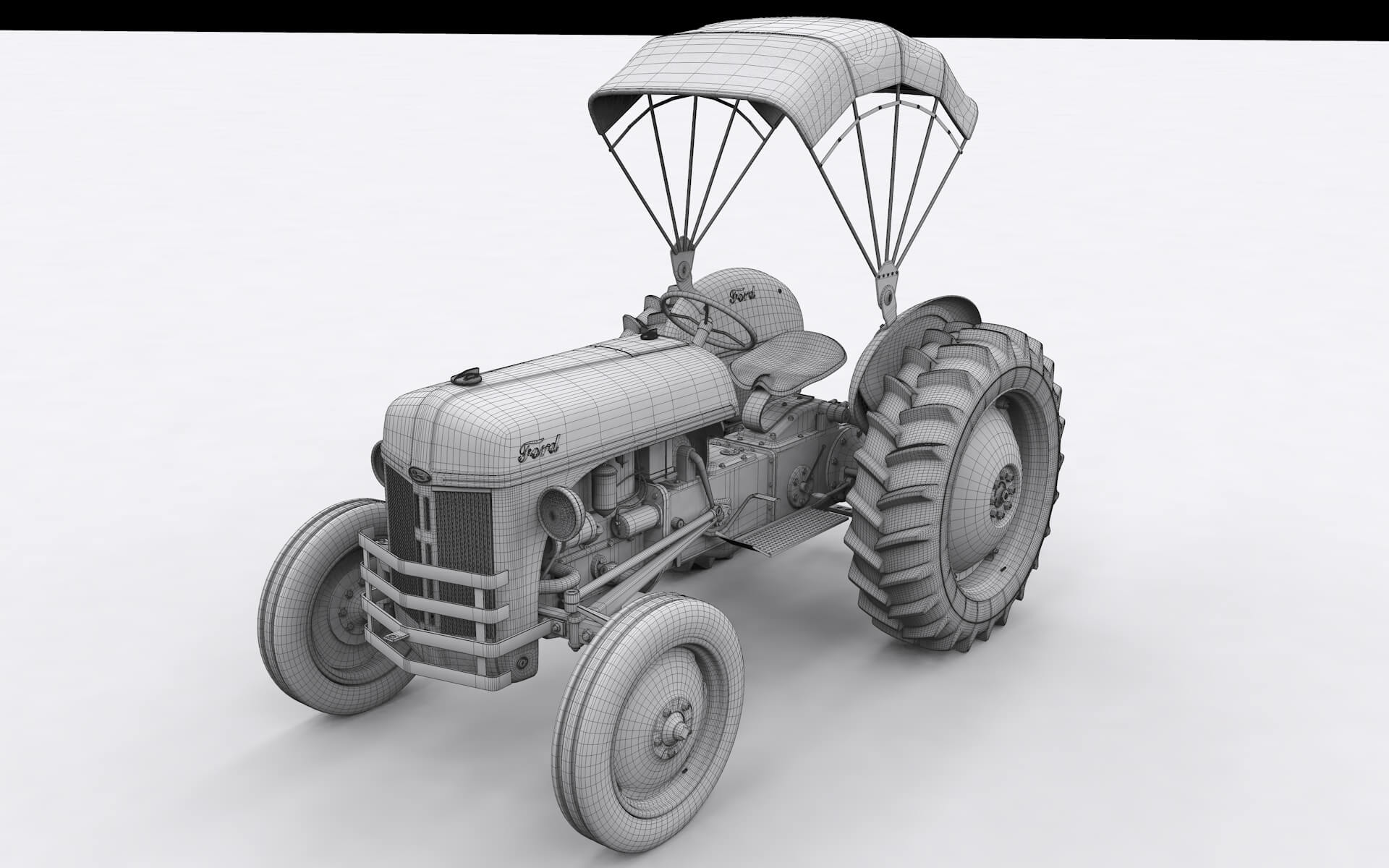 F8N Series Tractor 1951 - 3D Model by brunomcardoso