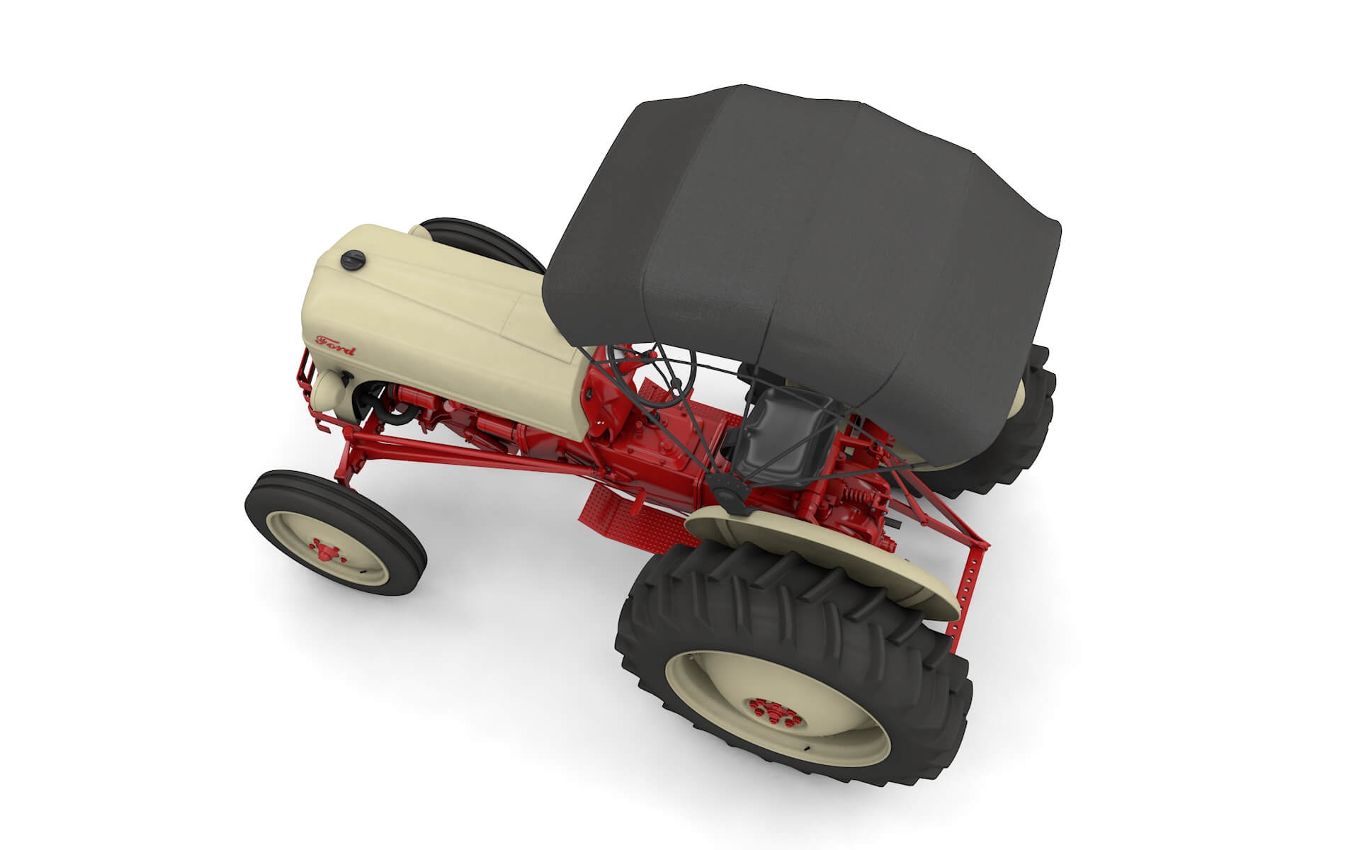 F8N Series Tractor 1951 - 3D Model by brunomcardoso