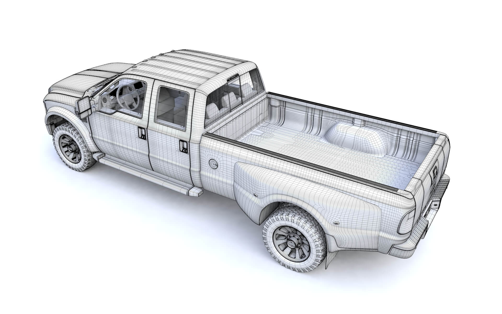 F250 XL Super Duty 2009 3D Model by brunomcardoso