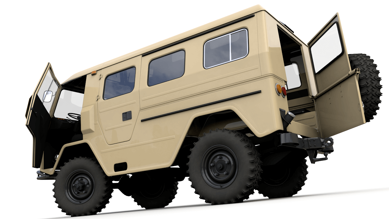 VOLVO LAPLANDER C202 VAN 1977 3D Render by brunomcardoso