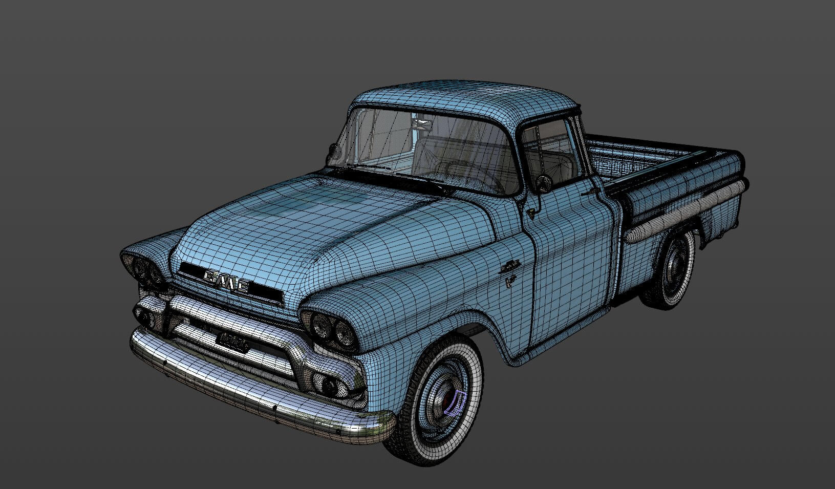 GMC 100 Pickup Fleetside Long 1959 - 3D Model by brunomcardoso