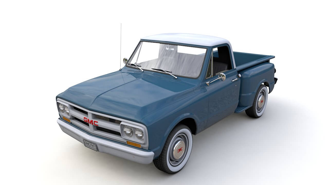 1967 GMC C10 Stepside Pickup - 3D Model by brunomcardoso