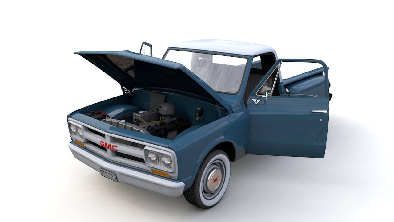 1967 GMC C10 Stepside Pickup - 3D Model by brunomcardoso