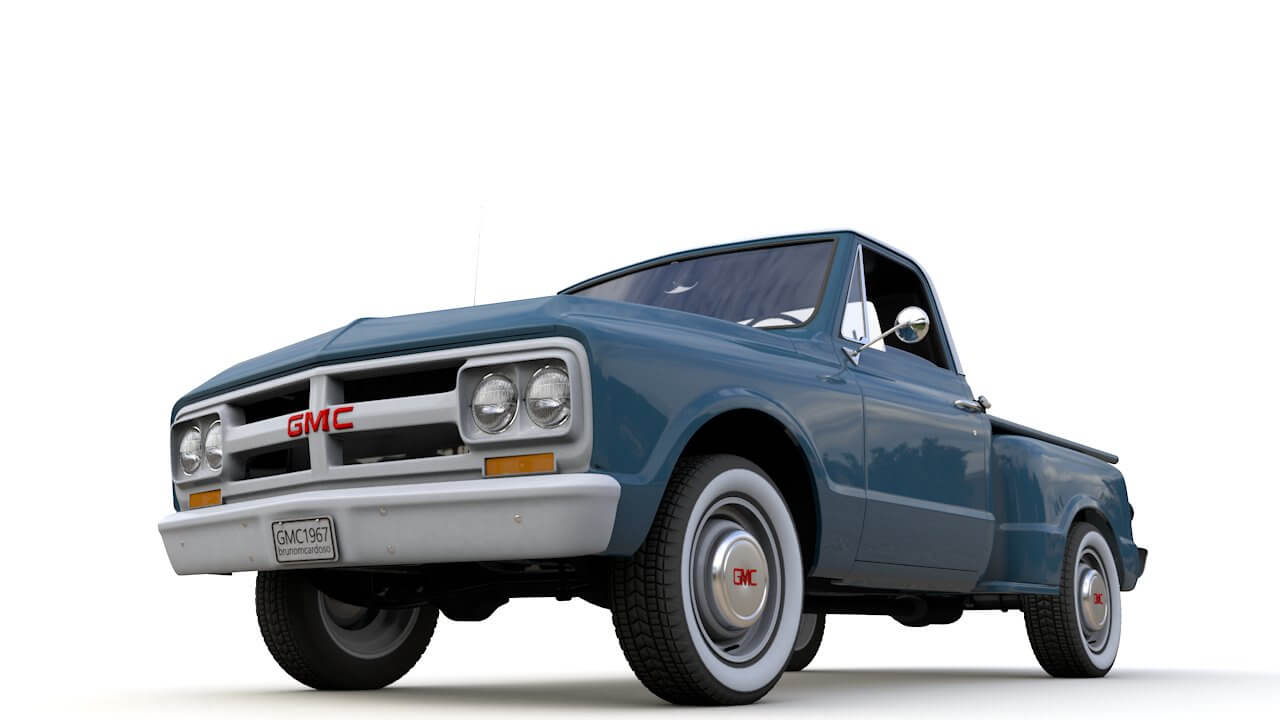 1967 GMC C10 Stepside Pickup - 3D Model by brunomcardoso