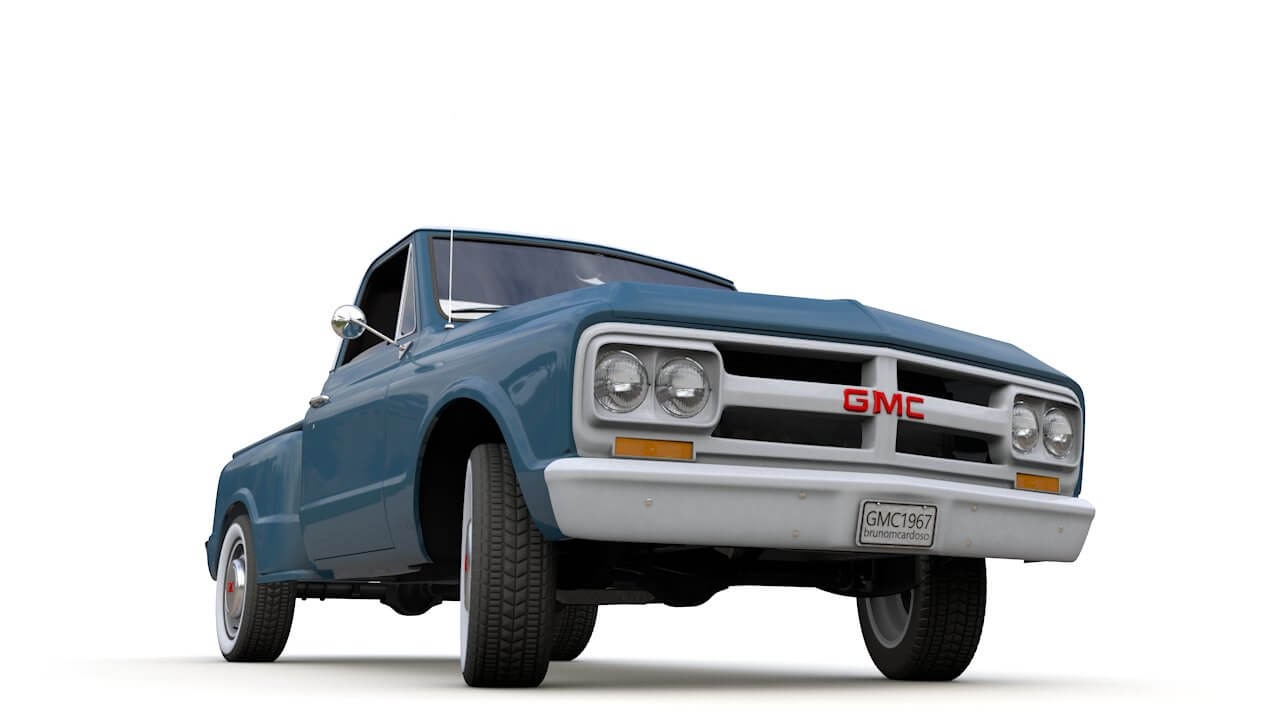 1967 GMC C10 Stepside Pickup - 3D Model by brunomcardoso
