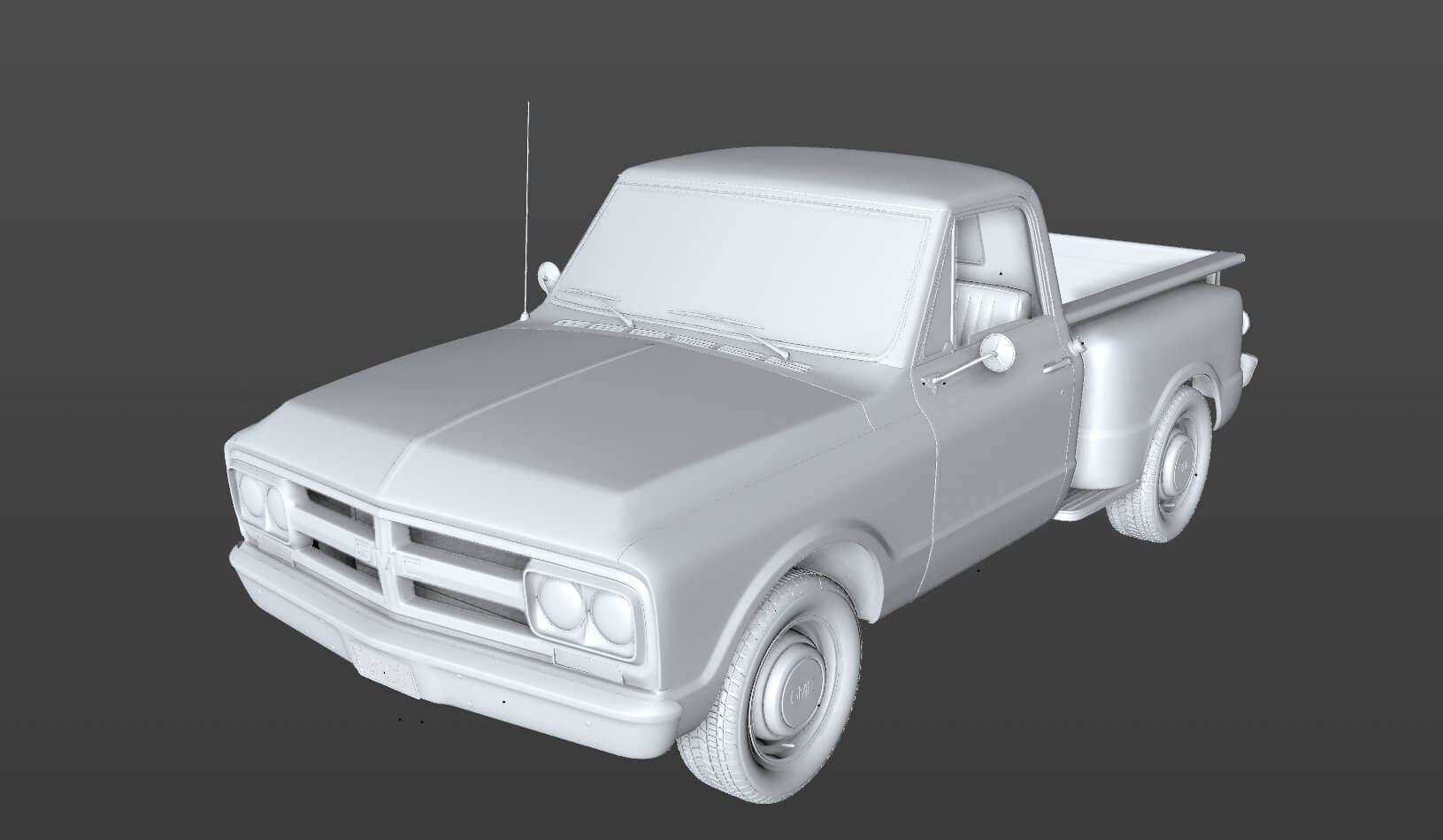 1967 GMC C10 Stepside Pickup - 3D Model by brunomcardoso