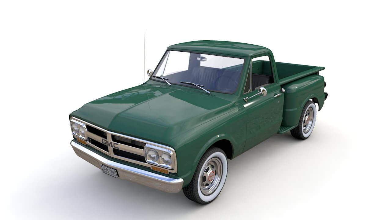 1968 GMC C10 Stepside Pickup - 3D Model by brunomcardoso