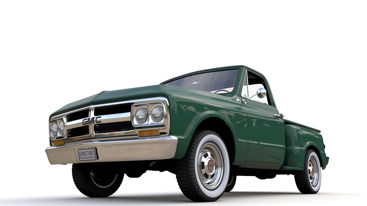 1968 GMC C10 Stepside Pickup - 3D Model by brunomcardoso