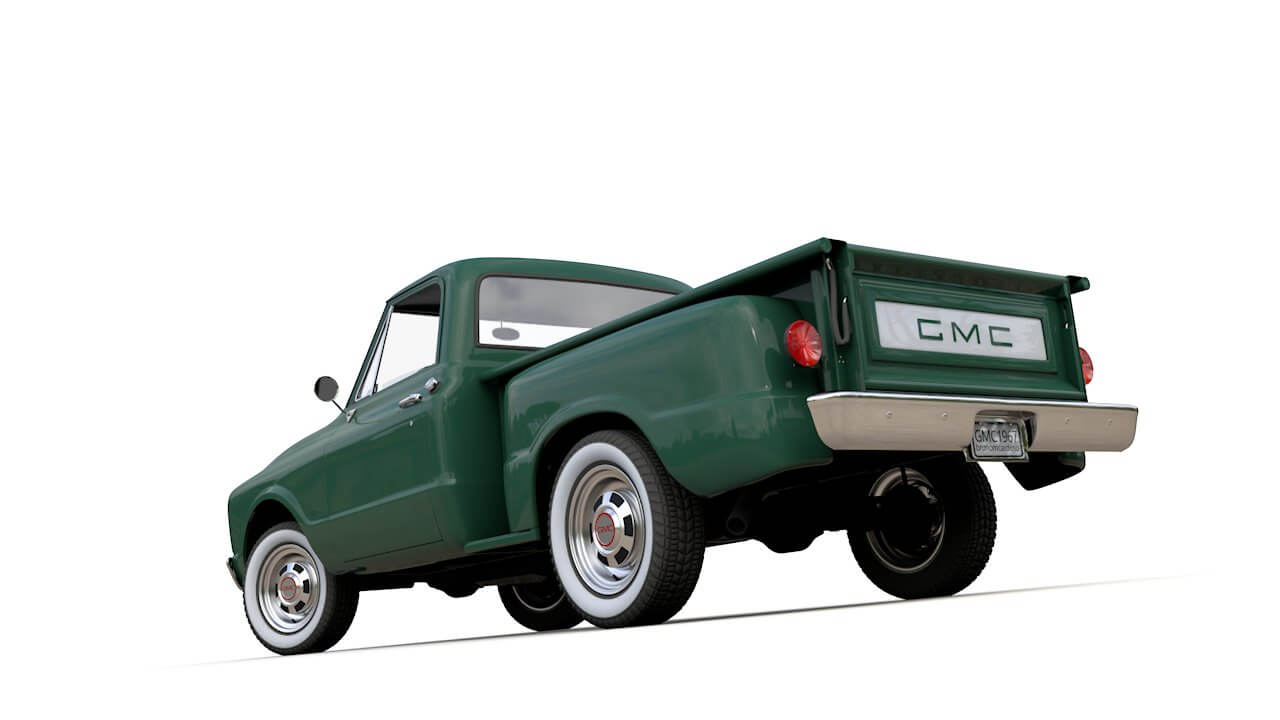 1968 GMC C10 Stepside Pickup - 3D Model by brunomcardoso