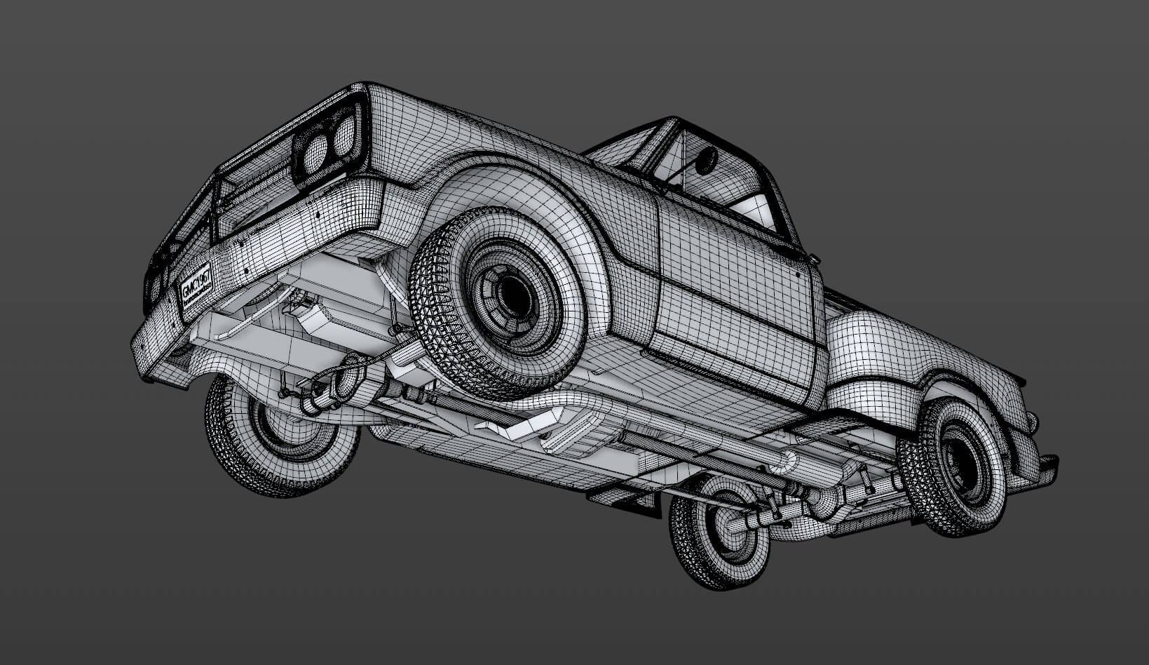1968 GMC C10 Stepside Pickup - 3D Model by brunomcardoso