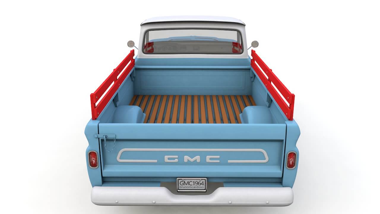 GMC Pickup Truck Fleetside Long 1964 - 3D Model by brunomcardoso