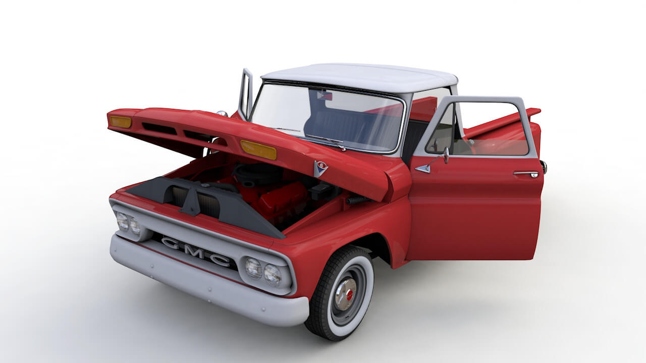 GMC Pickup Truck Stepside 1964 - 3D Model by brunomcardoso