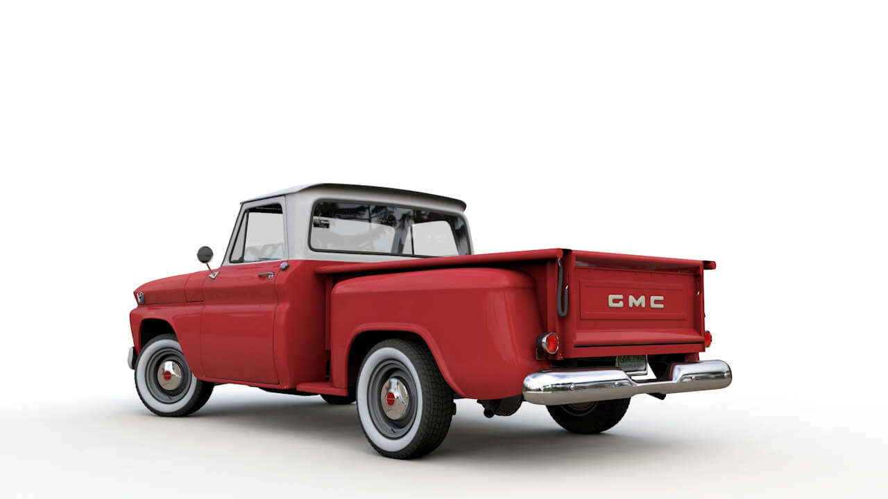 GMC Pickup Truck Stepside 1964 - 3D Model by brunomcardoso